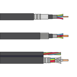 Fiber cable icon color logo isolated Royalty Free Vector