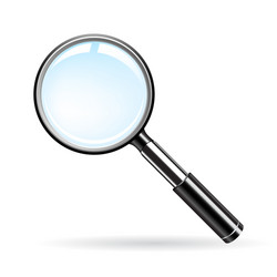 Magnifying glass with eye ball Royalty Free Vector Image