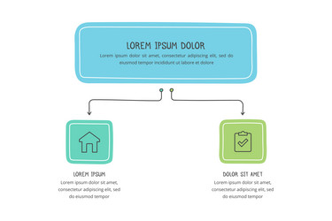 Hand drawn diagram template Royalty Free Vector Image