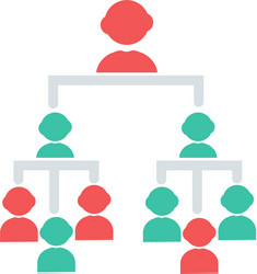 Hierarchy sign symbol clean icon Royalty Free Vector Image