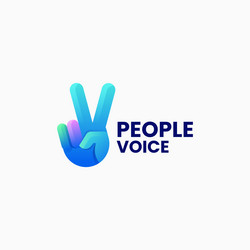 2d voice cloning gradient icon concept Royalty Free Vector