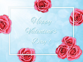 Happy mothers day greeting card pink rose flowers Vector Image