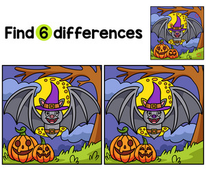 Halloween Spot the Difference Vector Images (over 180)