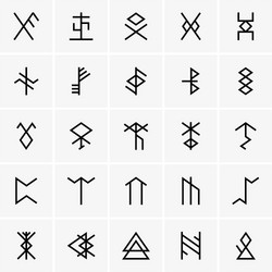 Rune Vector Images (over 8,200)