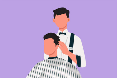 Cartoon flat style drawing empty place of virile Vector Image