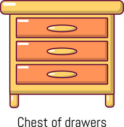 Nightstand icon cartoon style Royalty Free Vector Image