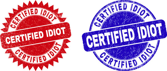 Idiot Seal Certified Vector Images (34)