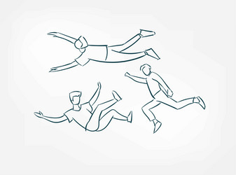 Cartoon of team or group people in circle Vector Image