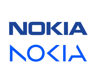 Nokia logo brand phone symbol white design Vector Image