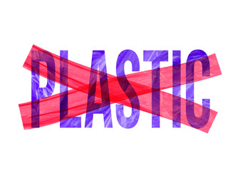 Pollution problem concept stop plastic Royalty Free Vector