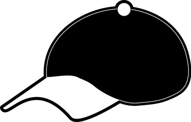 Baseball hat or cap icon image Royalty Free Vector Image