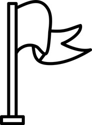 Flag pole mockup Royalty Free Vector Image - VectorStock