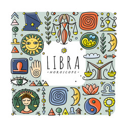 Libra zodiac sign element of air Royalty Free Vector Image