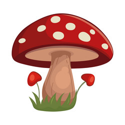 Red fungus design Royalty Free Vector Image - VectorStock
