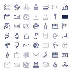 12 post icons Royalty Free Vector Image - VectorStock