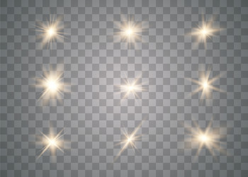 Gold glowing lights effect Royalty Free Vector Image