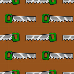 Hand saw pattern Royalty Free Vector Image - VectorStock