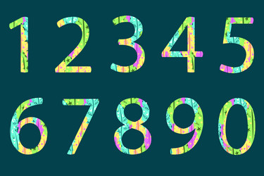 Festive Numbers Vector Images (over 58,000)