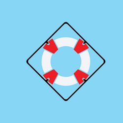 Lifebuoy logo icon Royalty Free Vector Image - VectorStock