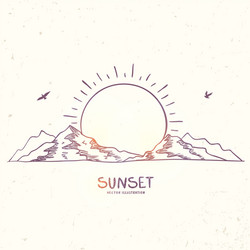 Doodle Sunset Vector Images (over 2,500)