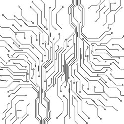 Circuit board pattern abstract technology Vector Image