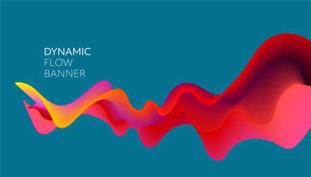 Abstract colorful background color flow Royalty Free Vector