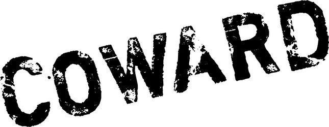 Coward rubber stamp Royalty Free Vector Image - VectorStock