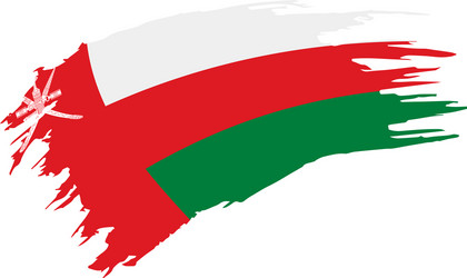 Oman flag Royalty Free Vector Image - VectorStock