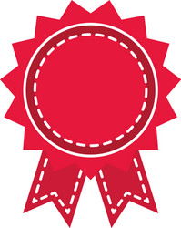 Award ribbon stamp icon line style Royalty Free Vector Image