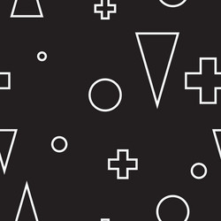 Seamless pattern with the numbers Royalty Free Vector Image