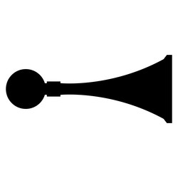 Warning sound your horn symbol sign on white Vector Image