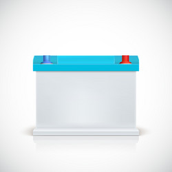 Car battery front view Royalty Free Vector Image