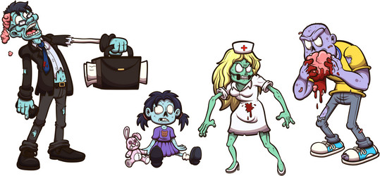 Zombies Eat Brains Vector Images (74)