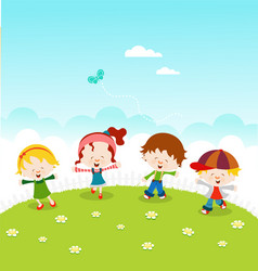 Spring Kids Vector Images (over 52,000)