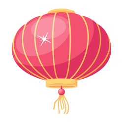 A customizable 2d icon of lantern Royalty Free Vector Image