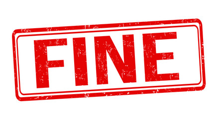 Parking fine grunge rubber stamp Royalty Free Vector Image