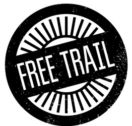 Free trail rubber stamp Royalty Free Vector Image