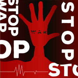 Stop war poster Royalty Free Vector Image - VectorStock