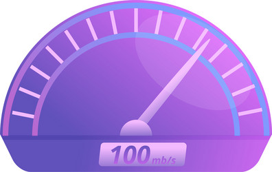 Internet speed load icon cartoon style Royalty Free Vector