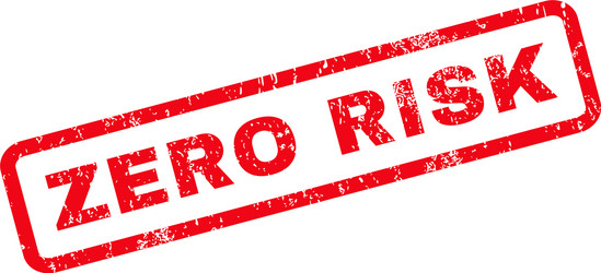 No risk rubber stamp Royalty Free Vector Image