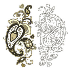 Hand drawn paisley ornament Royalty Free Vector Image