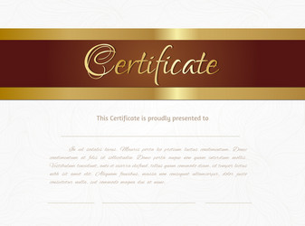 Certificate background Royalty Free Vector Image