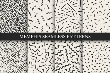 Seamless patterns set Royalty Free Vector Image