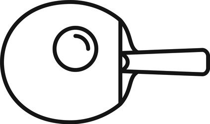 Crossed ping pong paddle icon simple style Vector Image