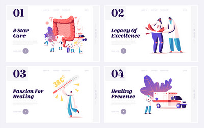 Appendix pain appendicitis disease concept Vector Image