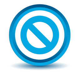 Ban blue icon Royalty Free Vector Image - VectorStock