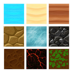 Game ground textures Royalty Free Vector Image