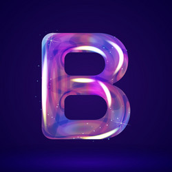 Holographic letter Royalty Free Vector Image - VectorStock