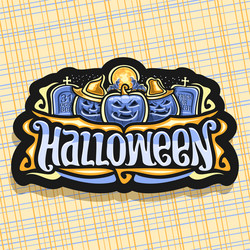Logo for halloween Royalty Free Vector Image - VectorStock