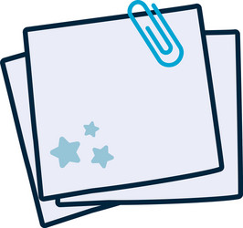 Note with clip Royalty Free Vector Image - VectorStock